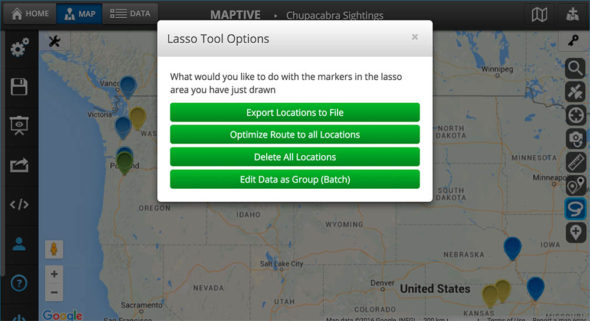 Map Lasso Tool | Select Map Data and Markers | Maptive
