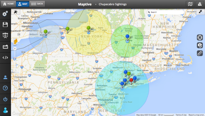 Draw a Radius on a Map - Radius Tool - Maptive