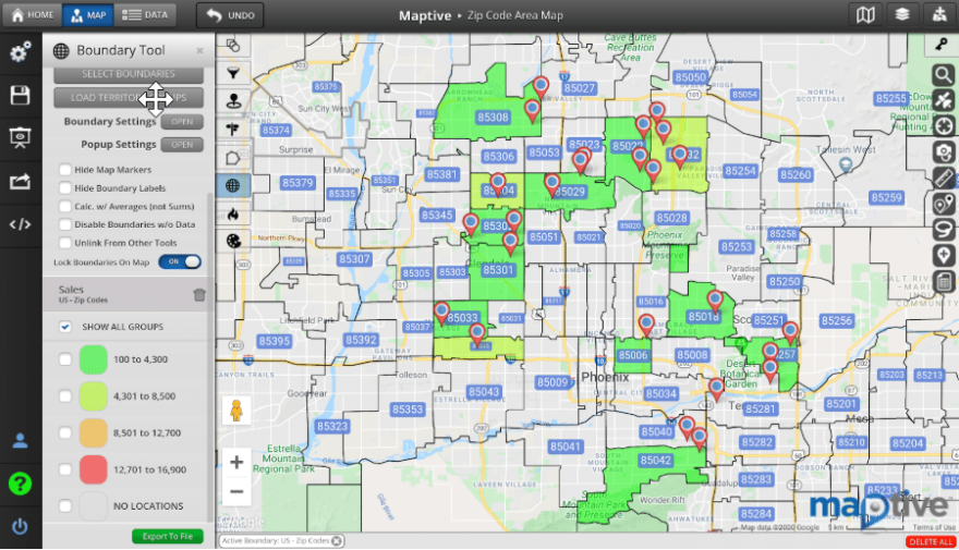 Map Multiple Locations How To Plot Points On A Map Maptive