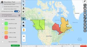 Canada Population Map with Provinces and Territories | Maptive