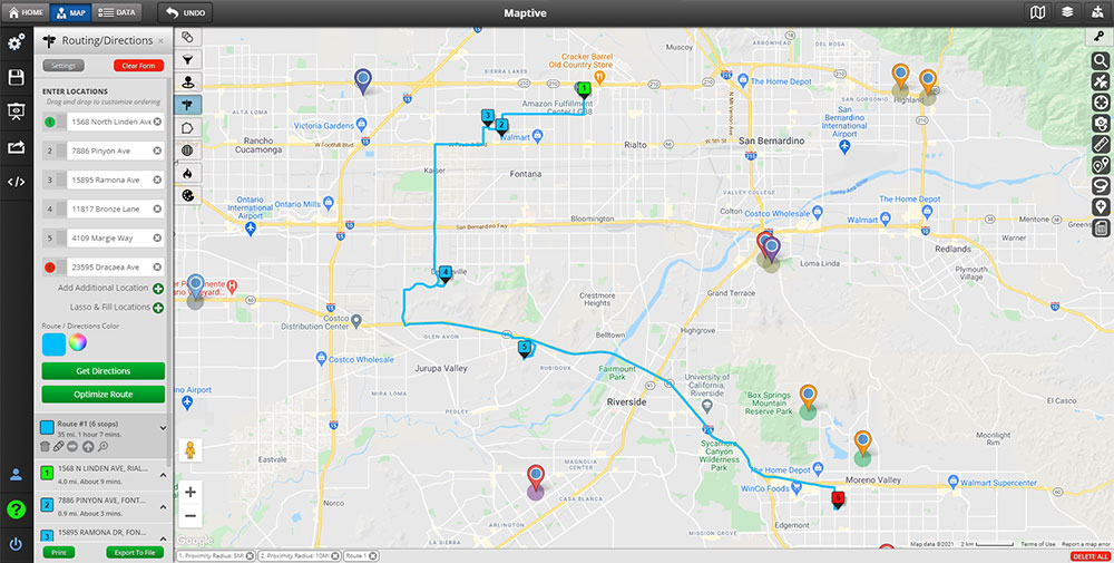Transportation Mapping Software | Maptive
