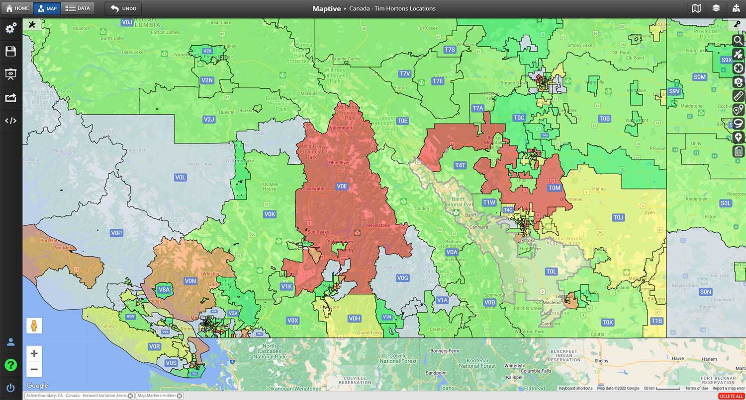 Canada GIS Mapping Software | Maptive