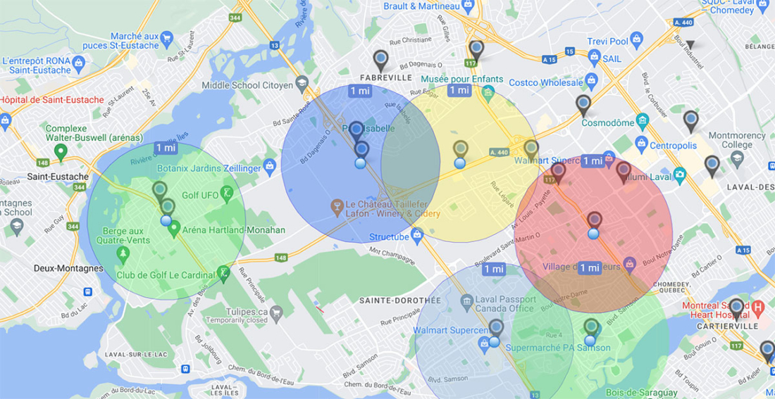 Radius Map Tool: Draw a Radius on a Map | Maptive