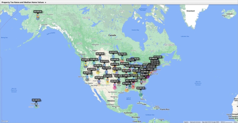 Interactive Map: Property Taxes by State in 2025 + Historical Data ...