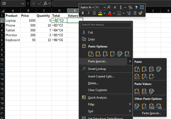 How to Copy Values and Not Formulas in Excel | Maptive How to Copy Values and Not Formulas in Excel | Maptive
