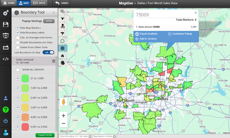 4 Ways to See Your Sales Totals by Zip Code | Maptive