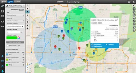 Radius Map Tool: Draw a Radius on a Map | Maptive