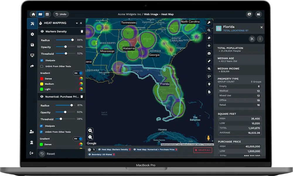 Heat Map Generator: Create a Heat Map | Maptive