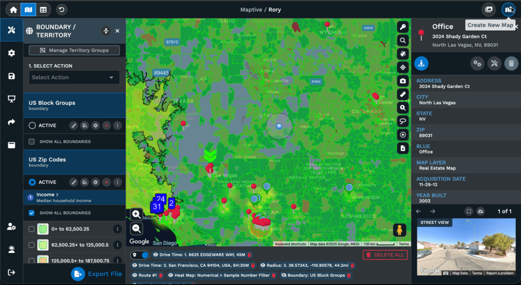 Heat Map Generator: Create a Heat Map | Maptive