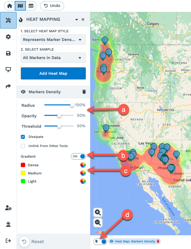 Heat Map Generator: Create a Heat Map | Maptive