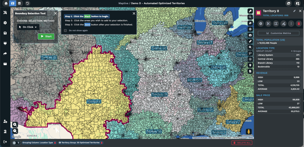 Geographic Boundary Tool & Boundary Map Maker | Maptive