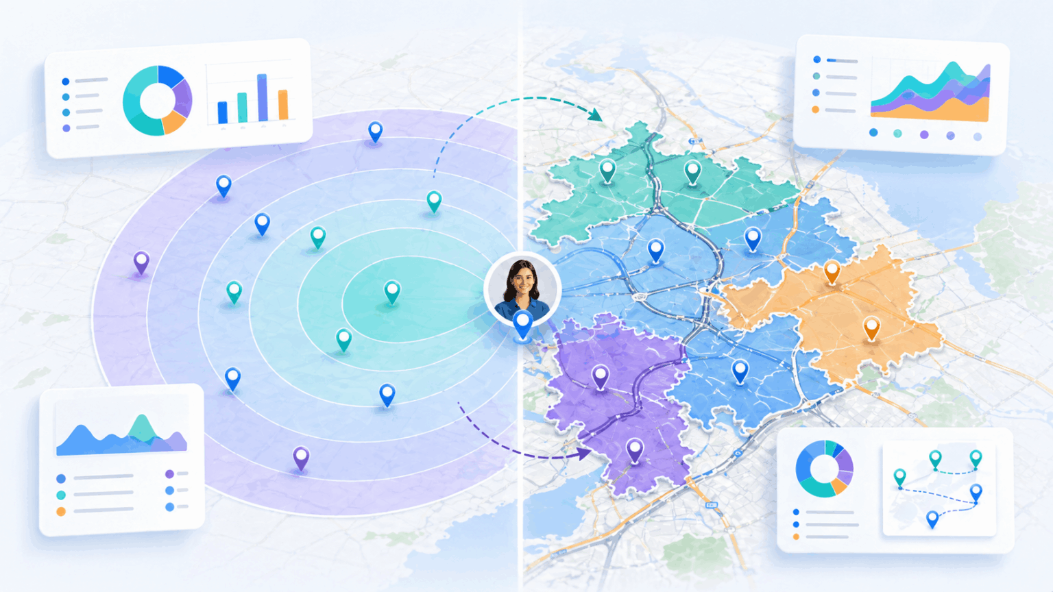Create a Travel Time Map - Drive Time Radius Map | Maptive